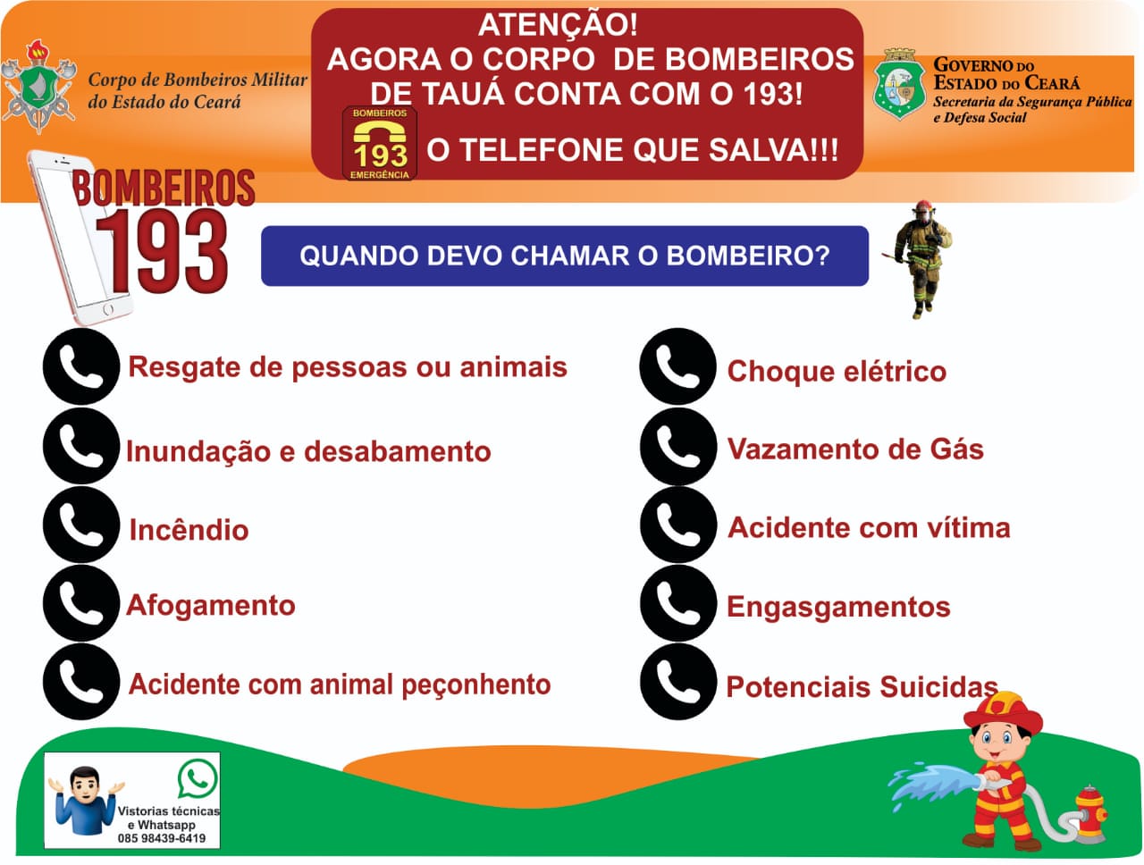 Corpo de Bombeiros de Tauá passa atender ocorrências pelo número 193 ...